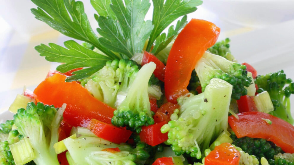 Spicy Marinated Broccoli Salad